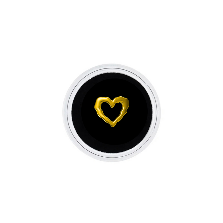 18K Solid Gold Splatter Heart Tooth Gem – The Tooth Fairy melb